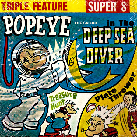 Popeye the Sailor "Deep Sea Diver" & "Treasure Hunt" & "Plate Thrower ...